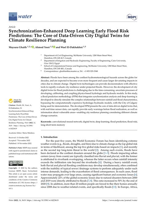 PDF Synchronization Enhanced Deep Learning Early Flood Risk Predictions The Core Of Data