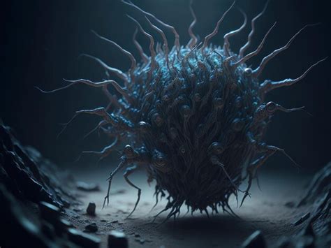 Premium AI Image Nano Bot Swarm Collectively Forming AI Generated