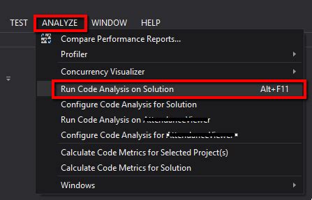 ProtoTech Blog On Use Visual Studios Inbuilt Code Analysis Tool