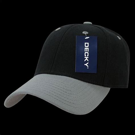 Decky Low Crown Pro Baseball Cap Black And Grey