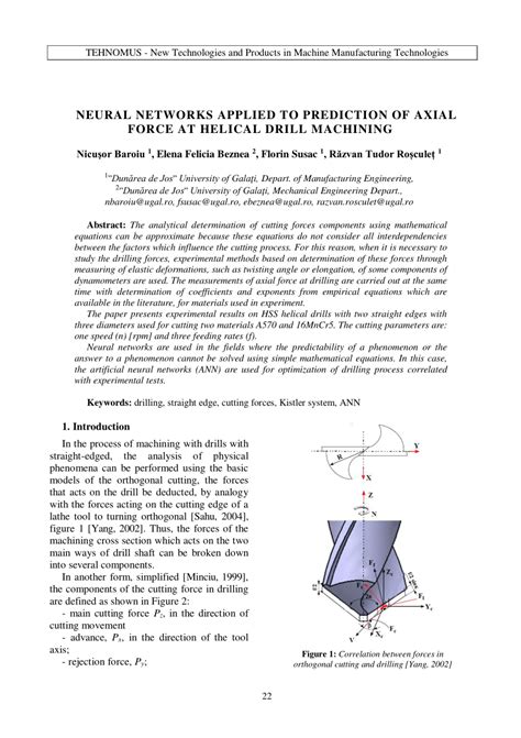Pdf Neural Networks Applied To Prediction Of Axial Force At Helical