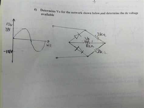 Solved 4determine V0 For The Network Shown Below And