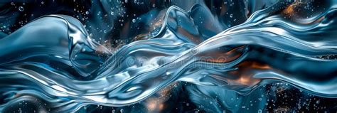 Swirling Vortexes And Pulsating Waves Symbolizing The Dynamic Nature Stock Image Image Of