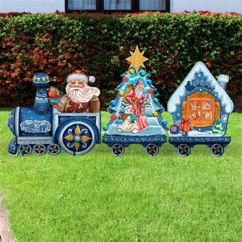 Lighted Outdoor Christmas Train Display Outdoor Xmas Train Decor