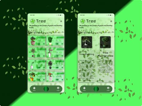 Tree Plant Mobile Apps Ux Mockup By Sakib Sadman On Dribbble