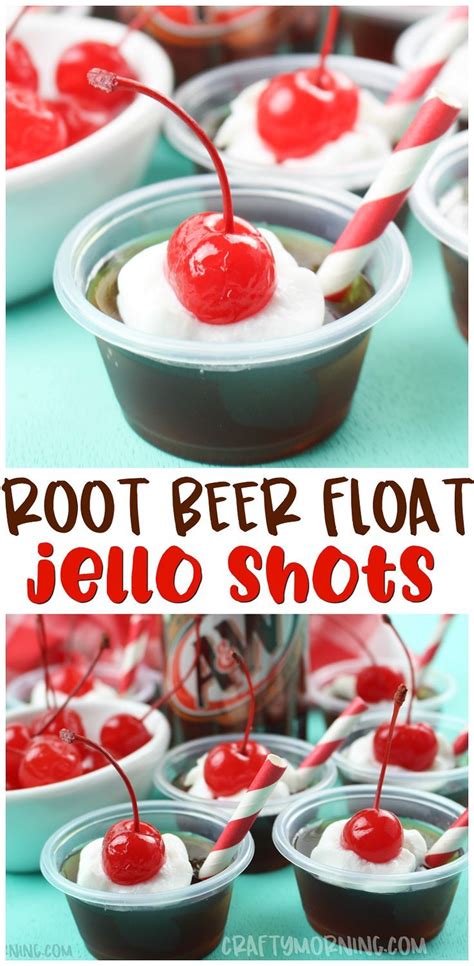 Refreshing Root Beer Float Jello Shots