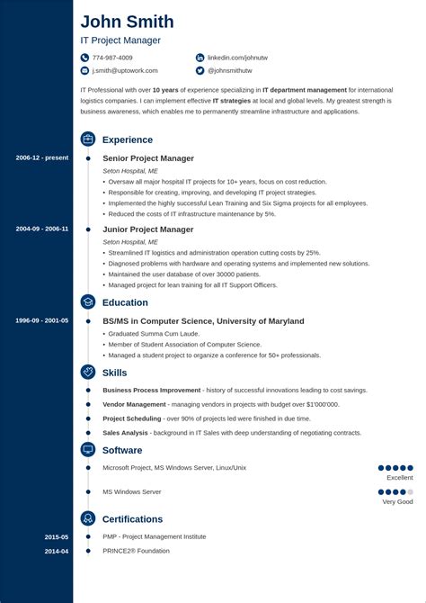 Ats Friendly Cv Template Free Download