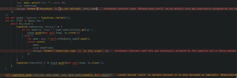 Erroneous `erroneous Constant Used` Error Caused By Unrelated Warning