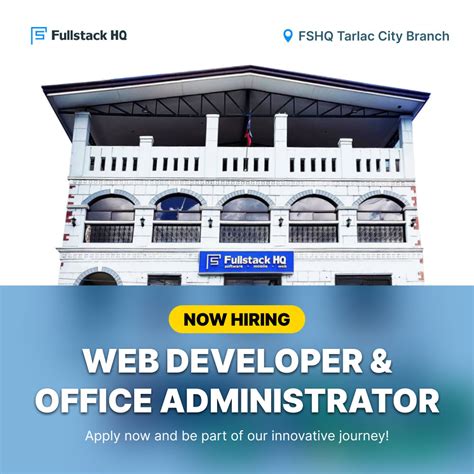 Fullstack Hq We Are Now Hiring For The Soon To Open