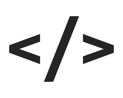 Code Symbols Flat Monochrome Isolated Vector Icon Web Development