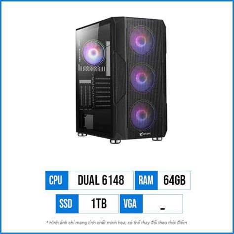 Máy chủ Sever - Dual Xeon Gold 6148 | 64GB | 1TB SSD