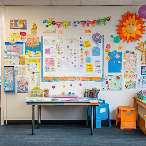 Snapshot Of A Classroom Display Featuring A Feelings Chart Or