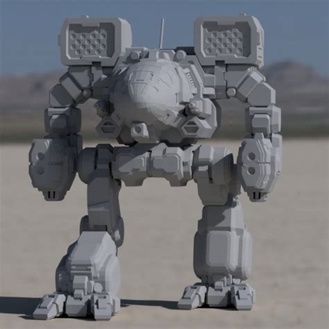 3d Printable Timberwolf Prime Aka Madcat For Battletech By Matt Mason