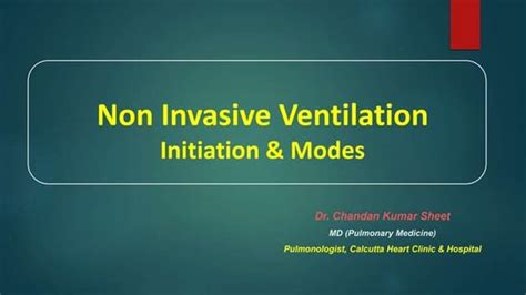 Non Invasive Ventilation Bipap And Cpap Ppt