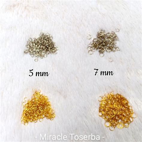 Jual Per 50 Biji Ring Pengait Kalung Gelang Aksesoris Shopee Indonesia