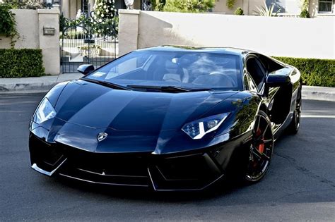 Lamborghini Aventador Black Exotic Cars