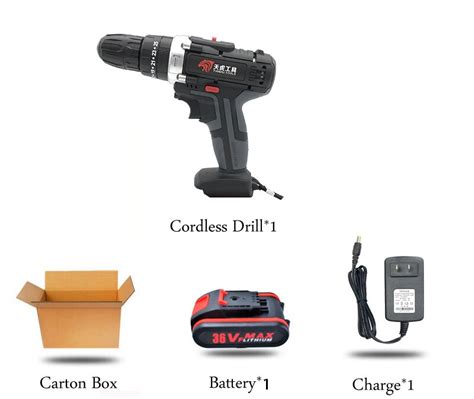 Cordless Screwdriver Electric Drill Impact Drill 3 Grandado