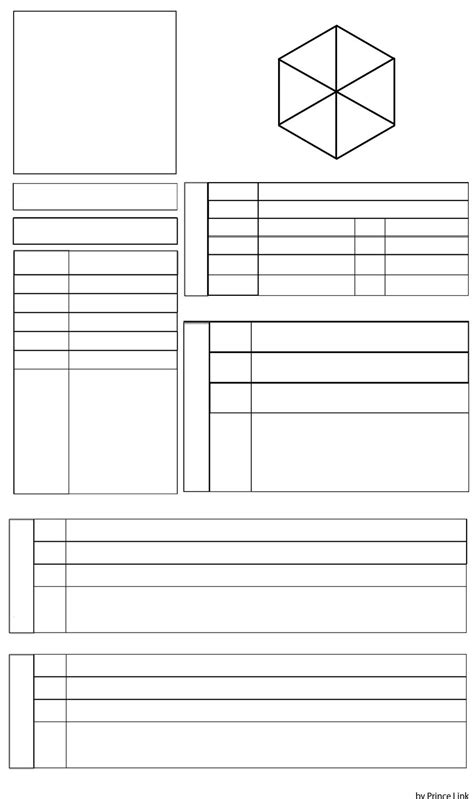Character Profile Template By PrinceLink On DeviantArt