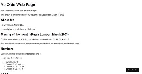 1 Html Boilerplate Codesandbox