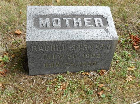 Rachel Scribner Giles Stryker 1802 1890 Find A Grave Memorial