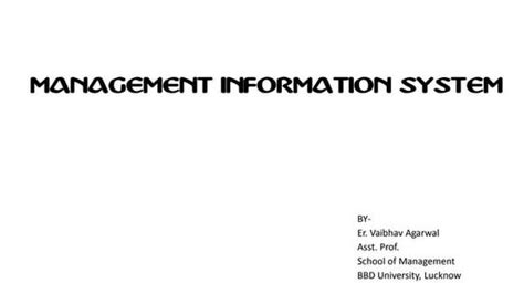 Management Information System Ppt Pptx Operating Systems Computer Software And Applications