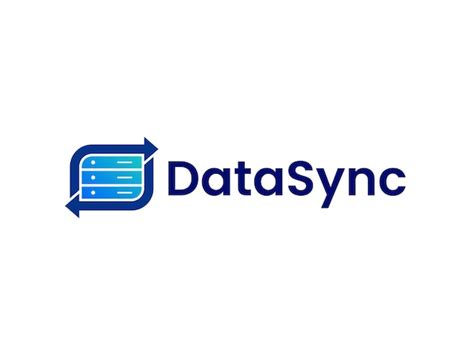 Premium Vector Digital Data Sync Logo Concept