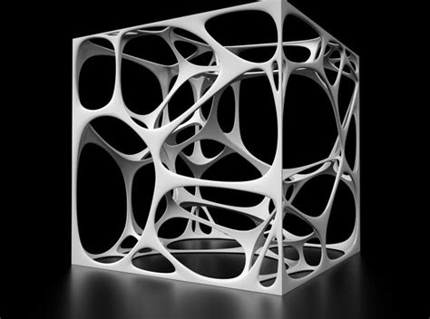 Voronoi Cube Wall Shelf