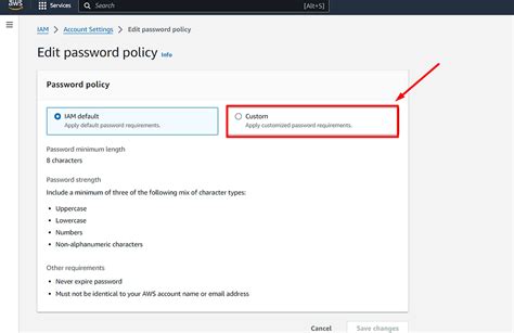 How To Customize The Default Password Policy In Aws Services