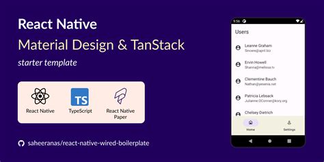 GitHub Saheeranas React Native Wired Boilerplate React Native Material Starter Template With