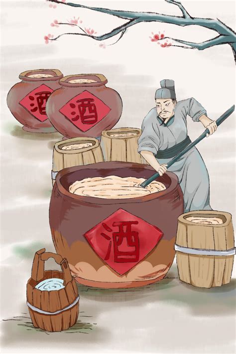 酿酒插画图片 酿酒插画素材 酿酒插画模板 设图网