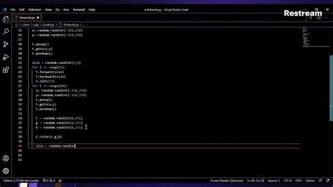 How To Create FireWork In Python Happy New Year Celebration Special Source Code Turtle