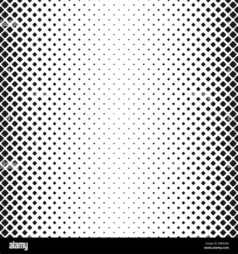 Abstract Geometric Monochrome Rounded Square Pattern Background Vector Design With Diagonal