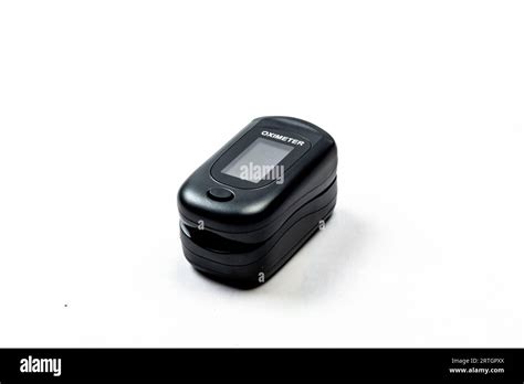 Digital Pulse Oximeter Photographed On A White Background In High Key