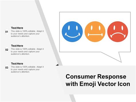 Consumer Response With Emoji Vector Icon Ppt Powerpoint Presentation