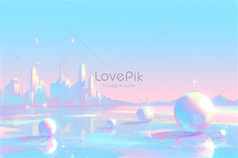 기하학적 공간 도시 배경 일러스트 무료 다운로드 Lovepik