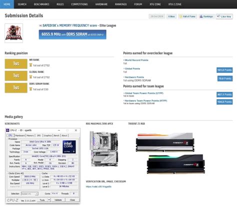 Gskill And Asus Break Ddr5 Frequency World Record With Incredible Ddr5