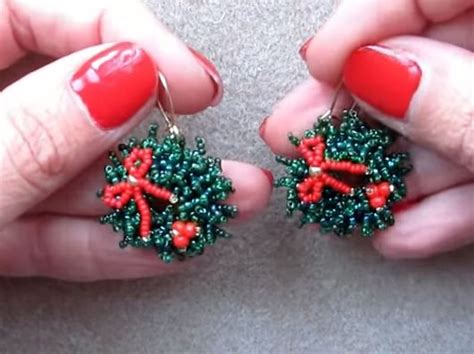 3 Awesome Beaded Wreath Earrings Tutorials The Beading Gem
