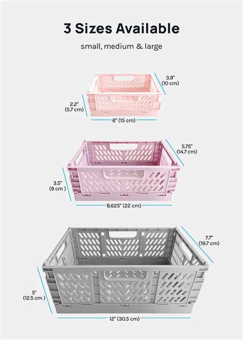 A Collapsible Folding Crates Large Shop Miss A
