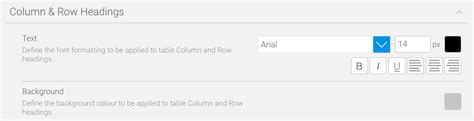 Custom Column Row Headings Community