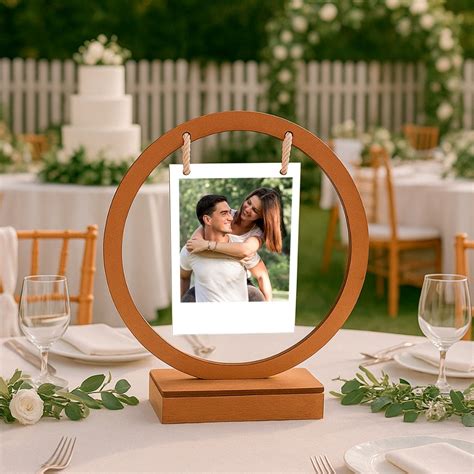 Arranjo De Mesa Para Casamento Porta Retrato Decorativo Lembrança De