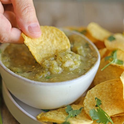 Oven Roasted Tomatillo Salsa Verde Recipe Cadrys Kitchen