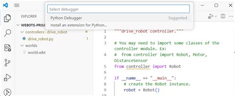 how to set up webots development environment in vscode（c ） robotics