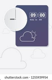 Clock Ui Design Eps 10 Vector Stock Vector Royalty Free 1255939954 Shutterstock