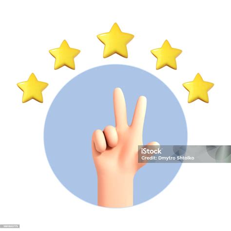 두 손가락을 보여주는 3d 만화 인간의 손 사랑과 평화 평화 제스처 손 아이콘입니다 벡터 3d 일러스트 레이 션 3차원 형태에 대한 스톡 벡터 아트 및 기타 이미지 Istock