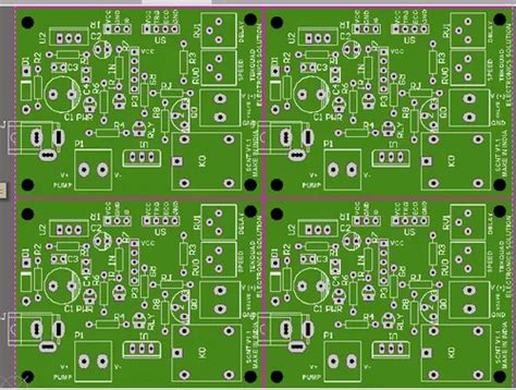 Project Based Development Single Layer Pcb Manufacturingpanelization