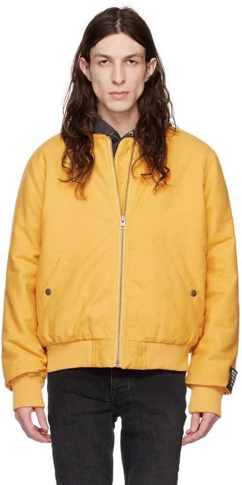 Yellow Royalty Bomber Jacket By Ksubi On Sale