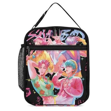 Portable Lunch Bag K Pop Demon Hunters Insulated Lunch Box With Handle