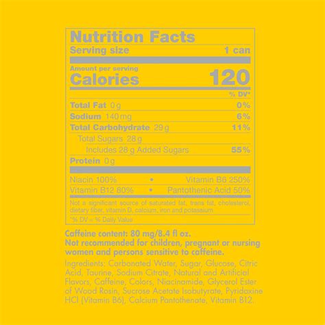 Mua Yellow Edition Tropical Energy Drink 8 4 Fl Oz 24 Cans 6 Packs