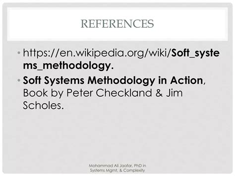 introduction to soft systems methodology by mohammad ali jaafar pdf