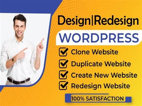 design clone duplicate revamp or redesign wordpress website wordpress